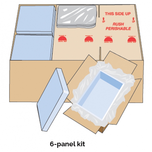 6 Panel Foam Shippers