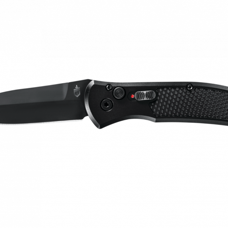 Gerber - Empower Automatic Knife Fine Edge Black Handle, Black Blade