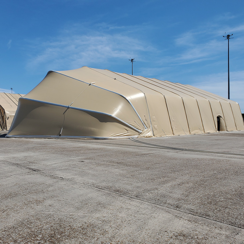 Celina - 75'x122' Large Area Maintenance Shelter, Tan