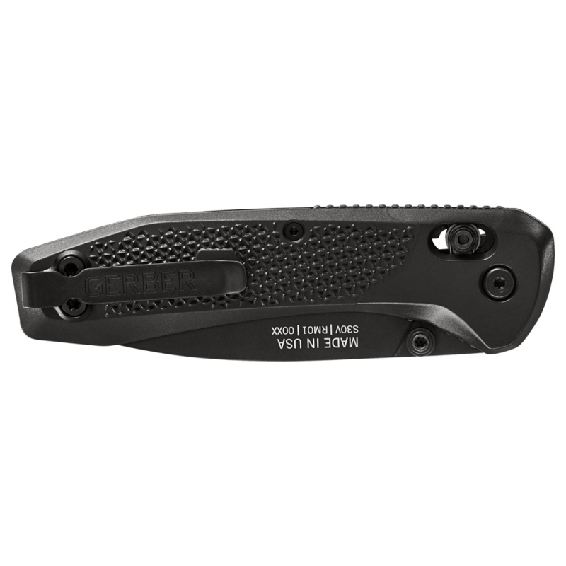 Gerber - Sedulo Folding Knife 30V Steel Black Plain Edge Blade, Black ...