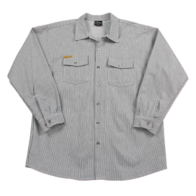 Work Shirt Hickory Short Sleeve Tall w/Front Buttons